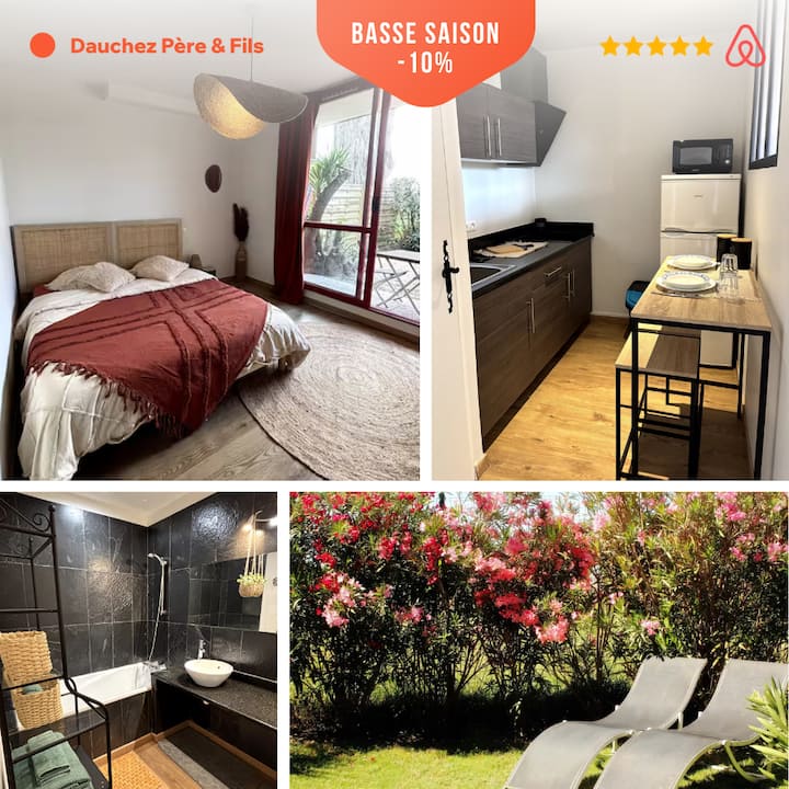 -10% Studio 2 Pers - Jardin - Proche Arles Centre - Arlés