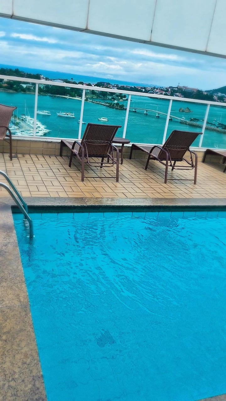 Apart 1 Suíte Com Ar, Praia Do Canto  1 Min Praia. - Vitoria