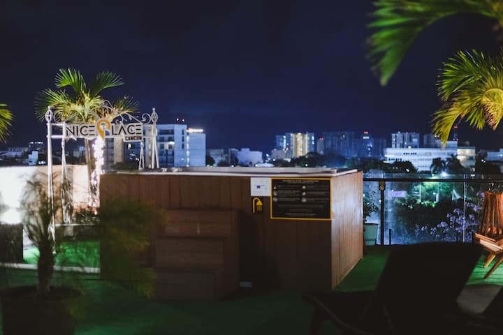 Acogedor Apartaestudio Rooftop - Bicicletas - Cancún