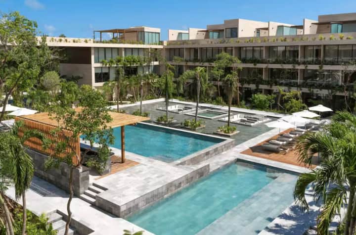 Luxury Penthouse With Private Pool And Grill Area - Riviera Maya
