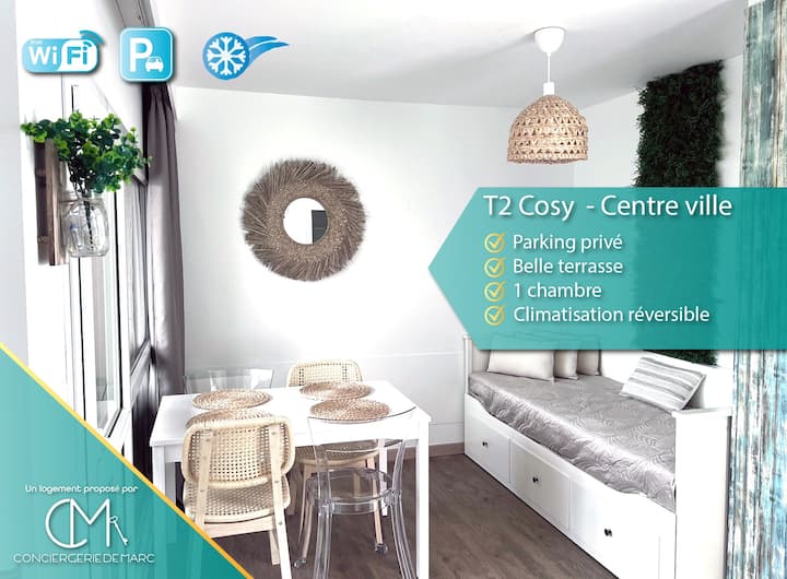 T2 Cosy Centre Ville, Parking, Climatisation - La Grande-Motte