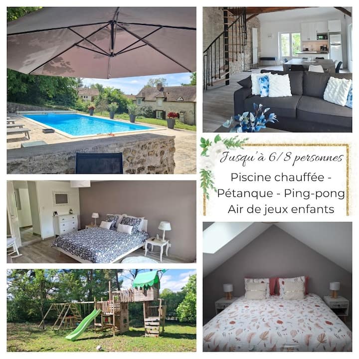Au Calme Du Gâtinais - Piscine Chauffée / Pétanque - Île-de-France
