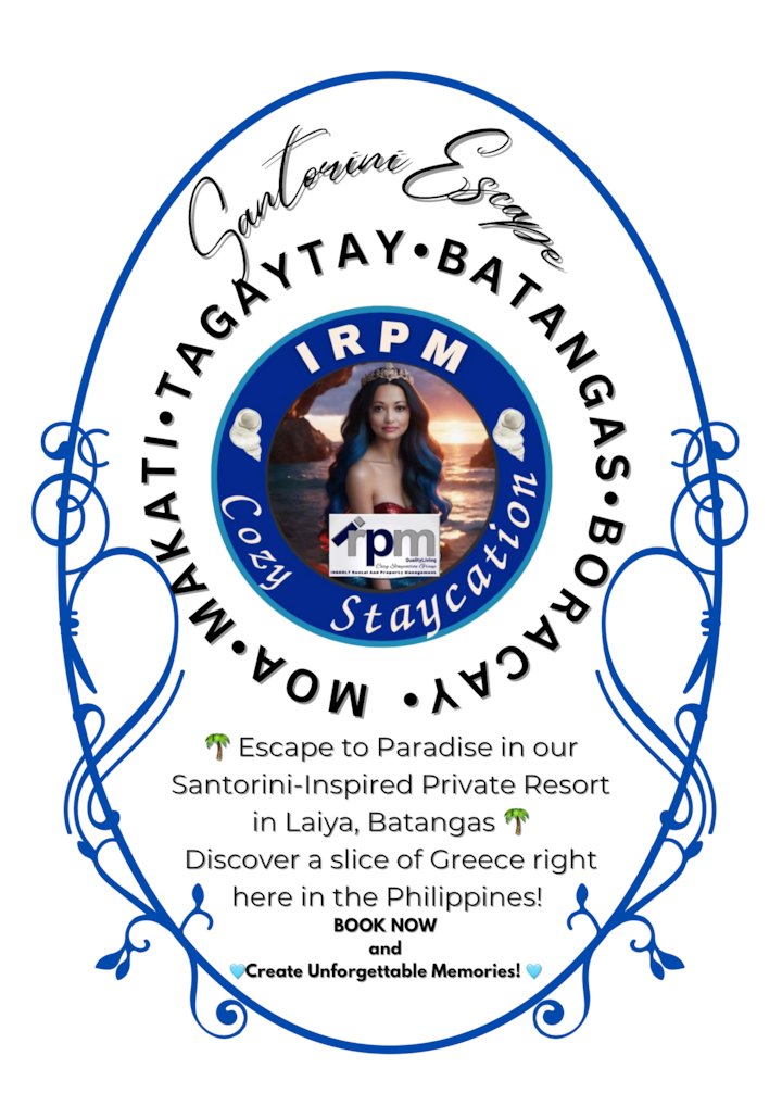 Escape To Our Santorini Paradise In Batangas - Laiya