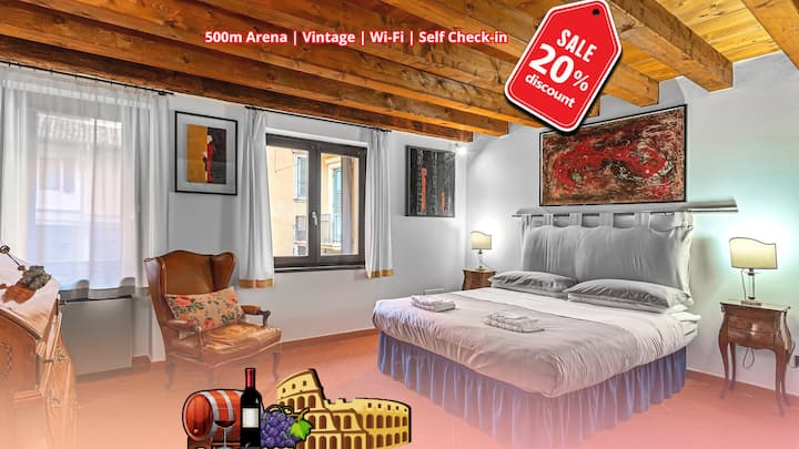 Romantic Vintage Flat A 500m Dall’arena - Verona