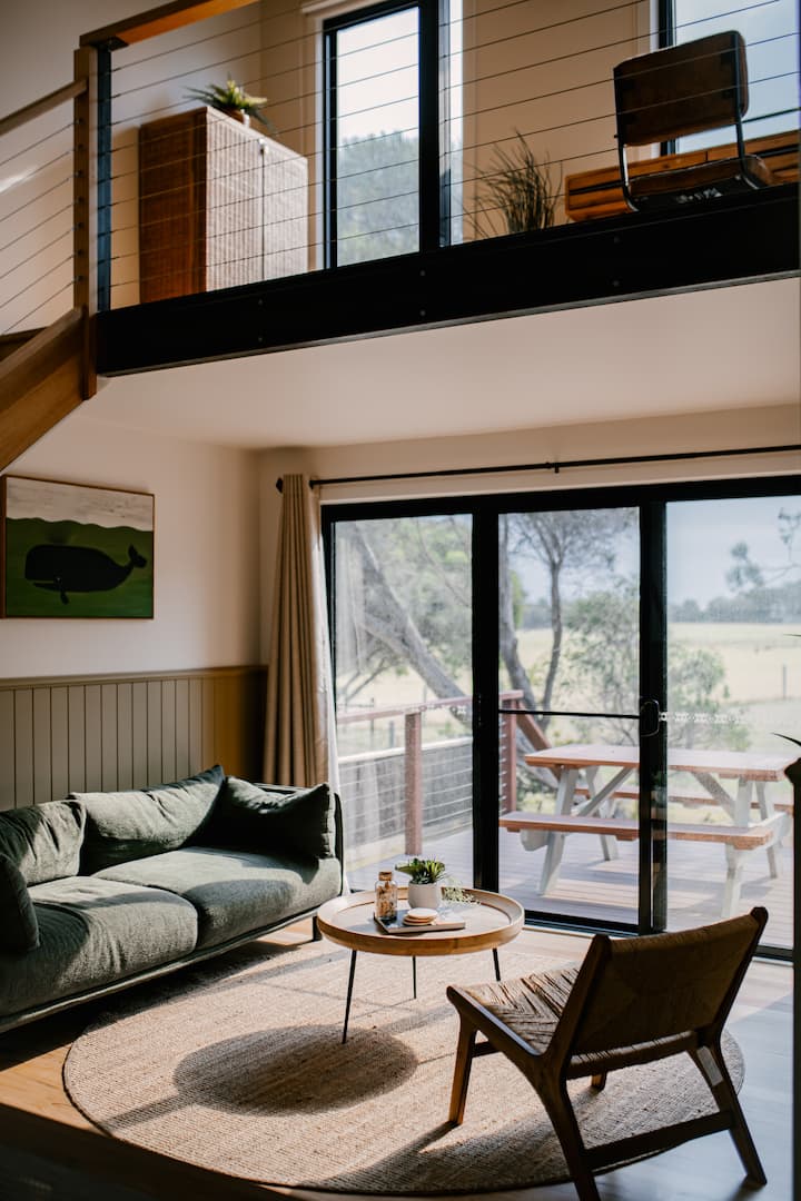 Longboarders Coastal Cabin W/ Farm Views [Cabin 1] - Phillip Island