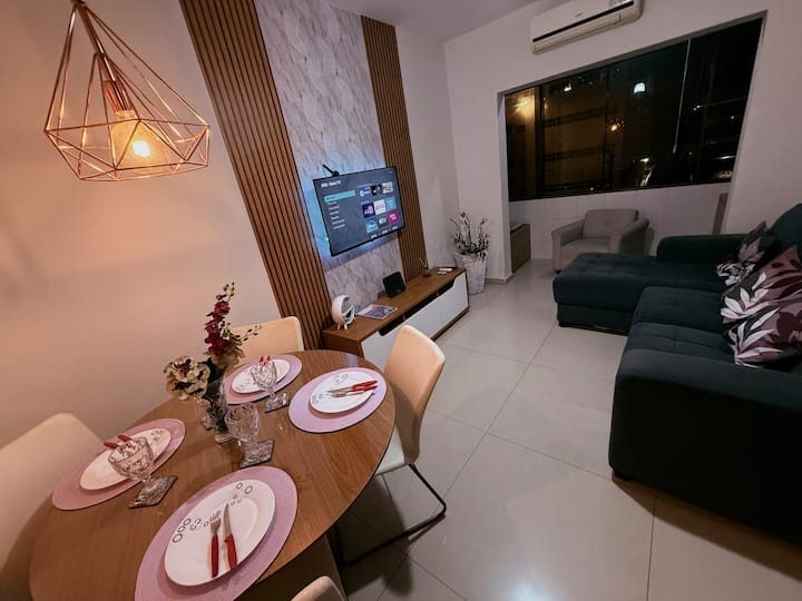 Ap No Bairro Aparecida - 6 Min Da Praia C/ Garagem - Santos