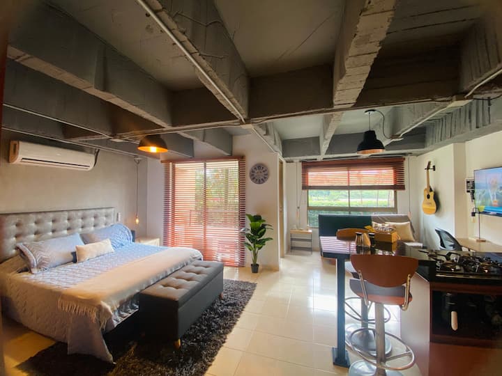 Cómodo Loft Cerca A Plaza Mayor Con Piscina/ac/pkg - Medellín, Colombia
