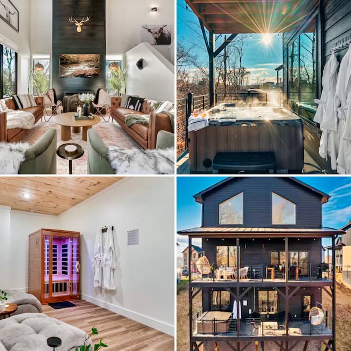 Best Location!views!hot Tub!sauna!firepit!theater - Sevierville, TN