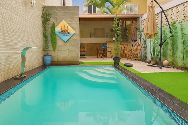 Bangalô Pé Na Areia Piscina Aquecida - Praia Grande