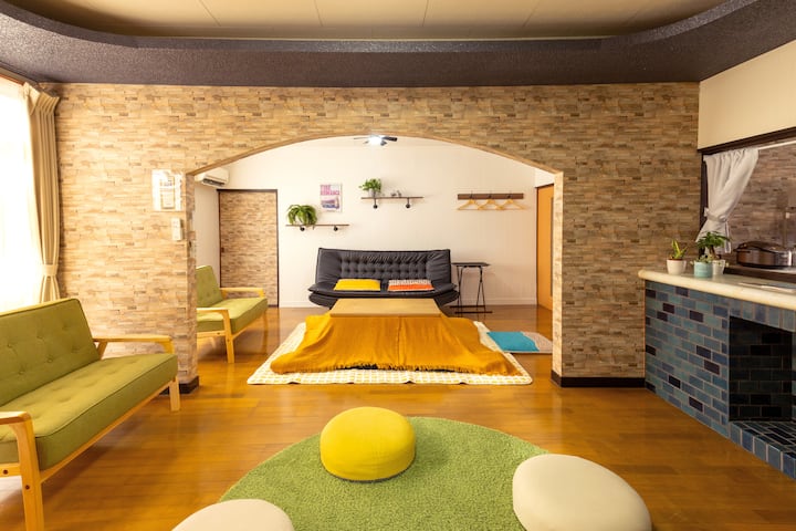 一軒家まるごと貸切118平米/wi-fi/駐車場2台無料/くつろぎ空間 - 總社市