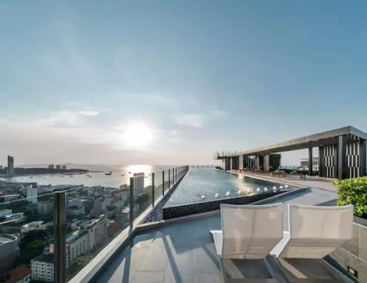 2infinitypool Room With Seaview Near Walkingstreet - Pattaya