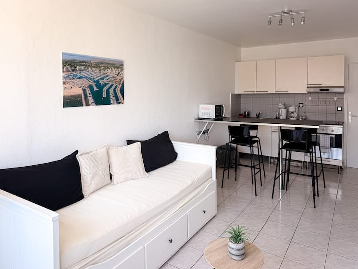 Lumineux 36m² Plein Sud à 400m De La Plage - La Grande-Motte