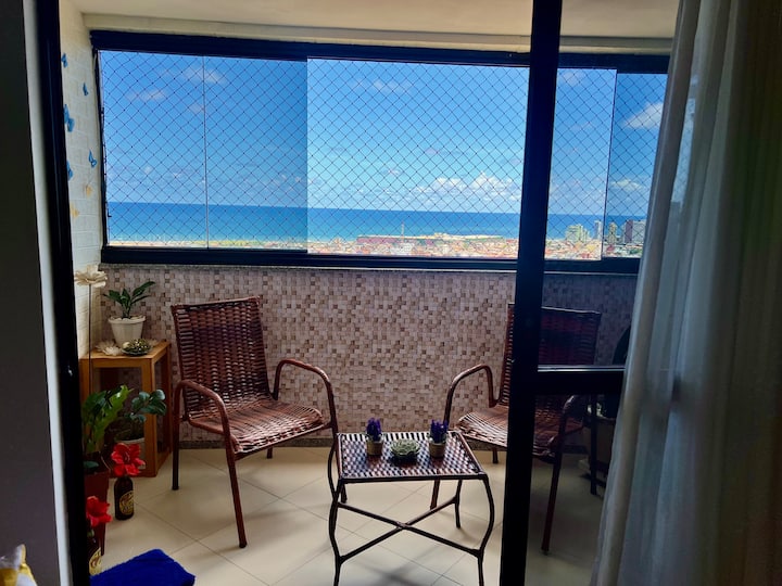 Quarto Amplo Vista Mar - Imbuí, ÓTima Localização - Salvador de Bahía