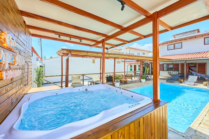 Casa Carpe Diem 500 Metros Do Centro - 29 Pessoas - Trindade