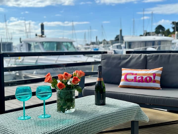 Fleur D'ô - Lodge Boat - Vue Rivière  - Nature - Guidel