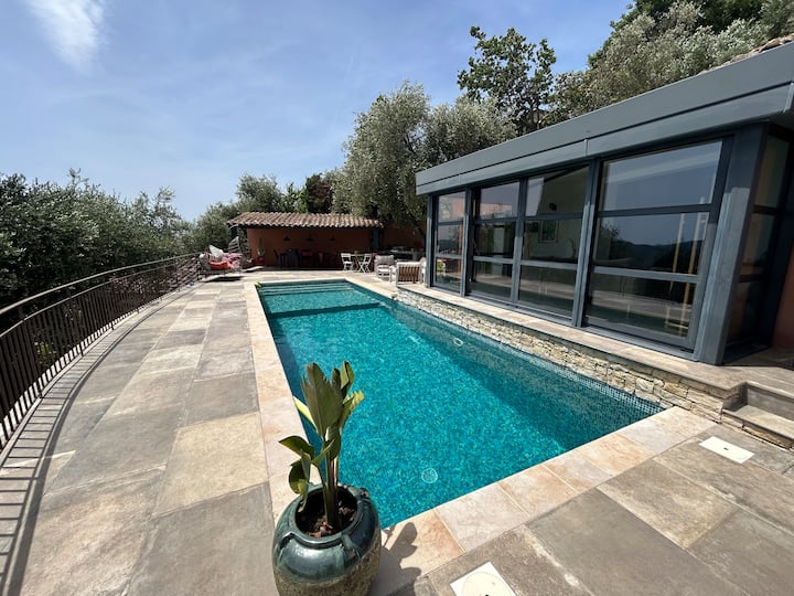Villa 15 Km From Cannes With Pool And Amazing View - Peymeinade