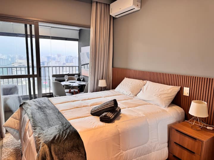 New Studio Penthouse In Moema, Cozy & Modern 08 - Brezilya