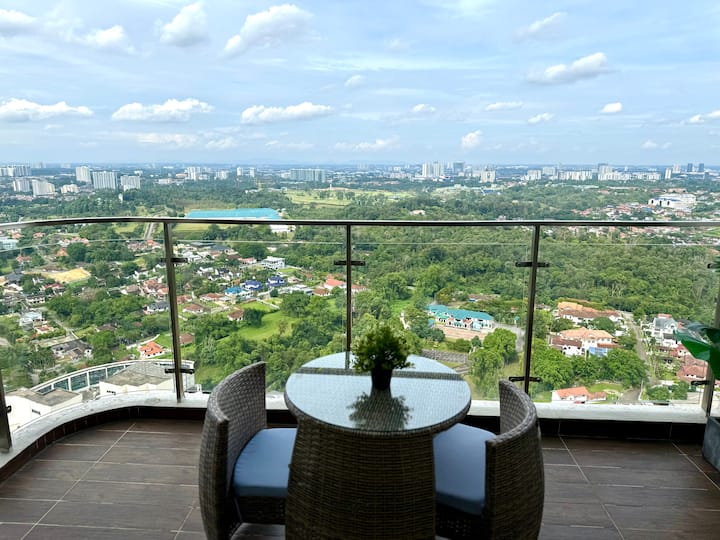Top Floor Unblock City View 3br3b 10 Pax@jb Centre - Johor Bahru