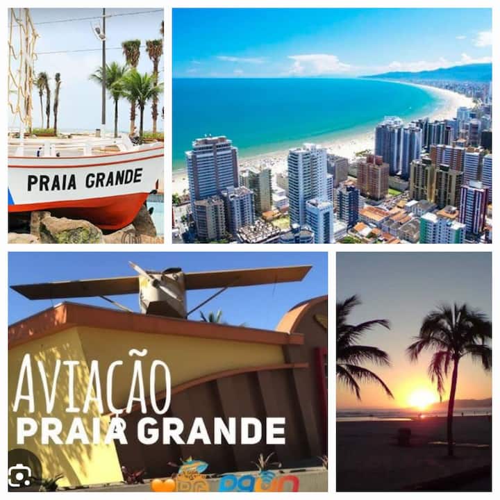 Lindo  Ap.aconchegante  Aviação - Praia Grande