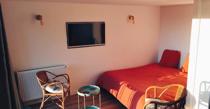 Paisible T2 Cozy 45m²,terrasse Avec Vue Montagne. - Andrézieux-Bouthéon