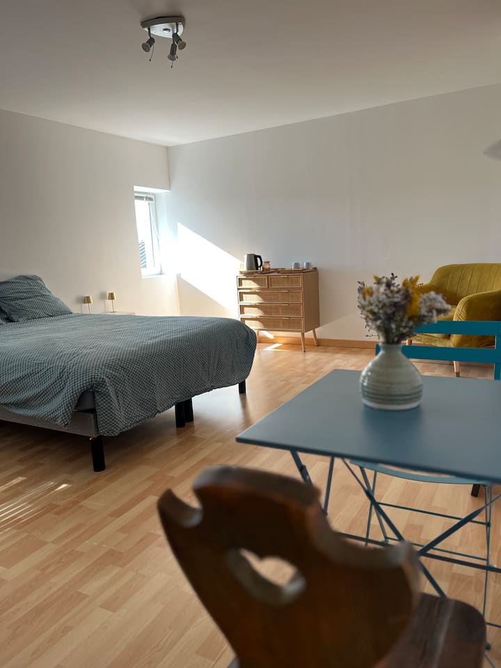 Spacieuse Chambre Vue Saône Sur La Voie Bleue - Belleville, France