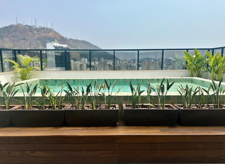 2 Suítes, Pool, Gym, Coworking - Juiz de Fora