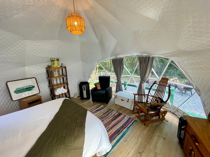 The Buckminster Tent At Shady Oaks Camping Resort - Plattsburgh, NY