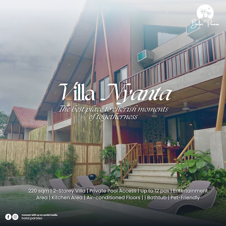 220 Sqm Bali-inspired Villa Nyanta W/ Private Pool - Magallanes