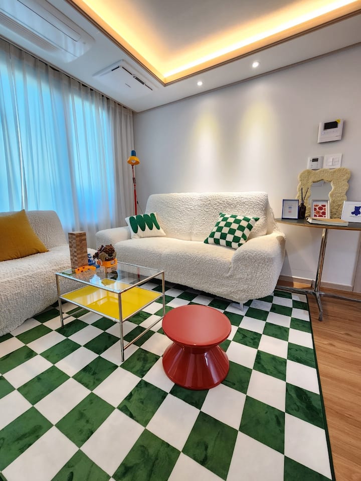 7인숙소#ddp#명동#신축#방3#화장실2 #4호선#공항픽업#무료주차#엘레베이터#호텔침구 - Uijeongbu-si