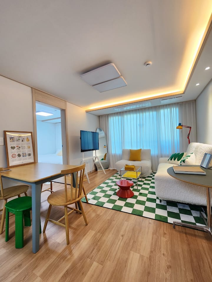 7인숙소#ddp#명동#신축#방3#화장실2 #4호선#공항픽업#무료주차#엘레베이터#호텔침구 - Uijeongbu-si