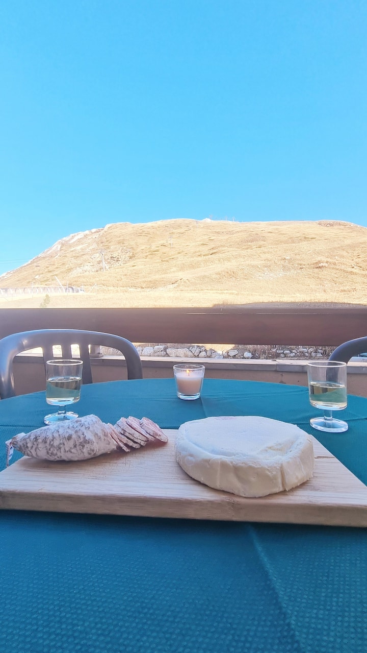 Studio/terrasse + Ski Au Pied - Tignes