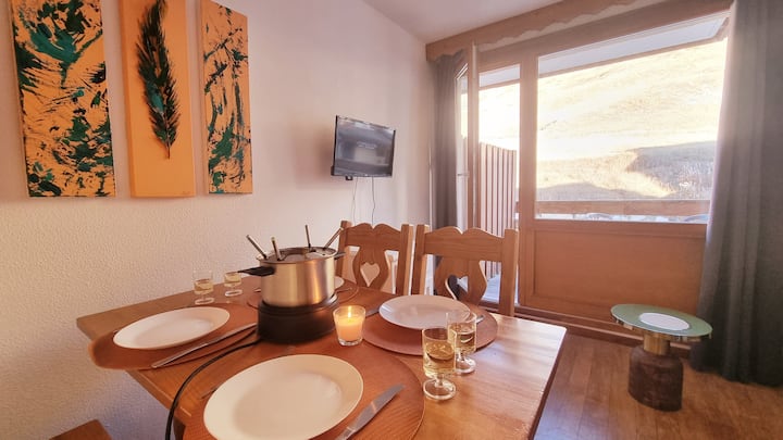Studio/terrasse + Ski Au Pied - Tignes