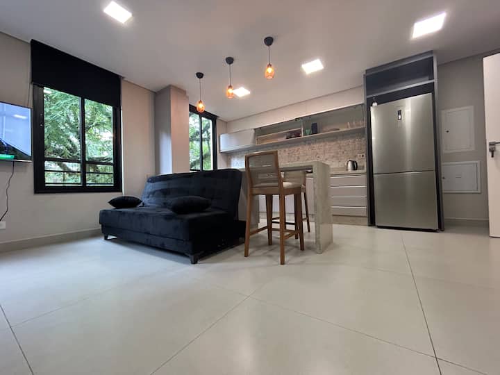 Loft Moderno No Centro Com Máquina Lava E Seca. - Foz do Iguaçu