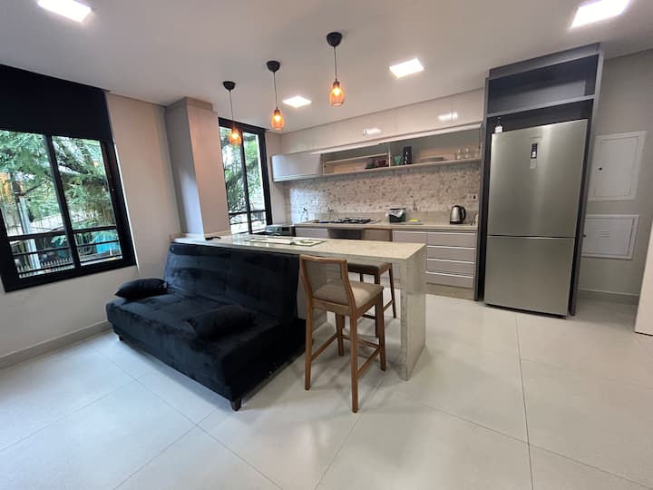 Loft Moderno No Centro Com Máquina Lava E Seca. - Foz do Iguaçu