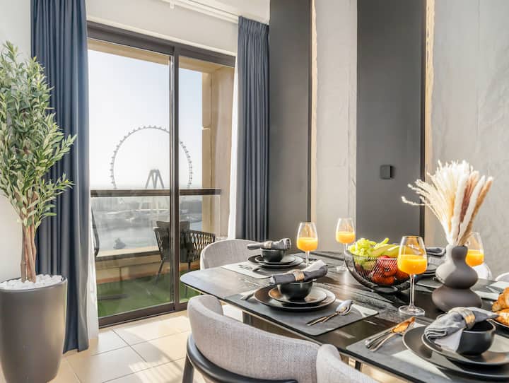 Iconic Eye & Sunset Views | Beach Access | Gym - ドバイマリーナ