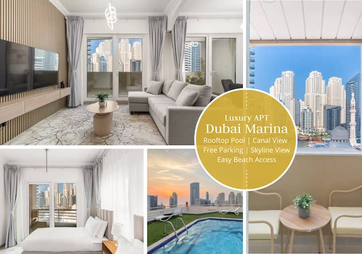 Lux Dubai Marina Apt | Canal View From Bed Rooms - Dubai Marina