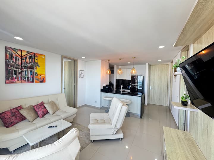 2br Luxurious Apartment Infinite View - Floor 19 - Cartagena