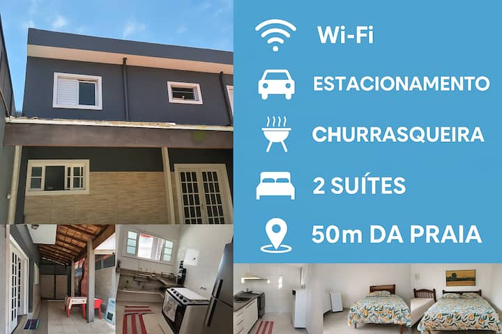 Casa A 50m Do Mar - Peruíbe