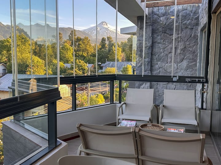 View The Volcano: Heater, Free Parking, Wi-fi - Pucón