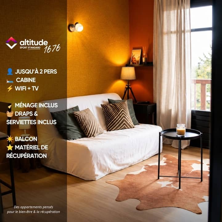 Altitude 1676 - Appartement Avec Chambre Cabine - Bolquère