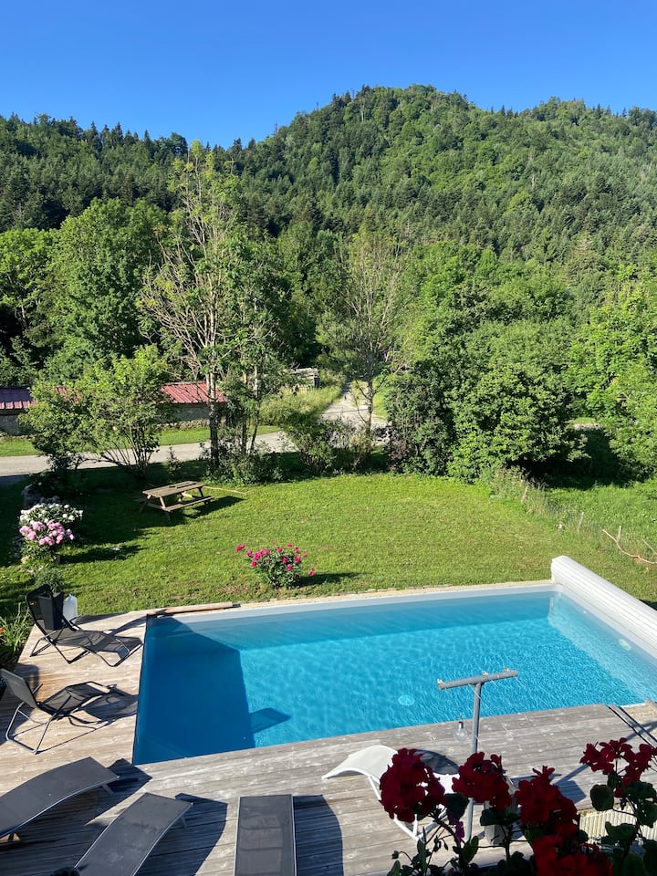 Grande Maison Avec Piscine, Cheminée & Sauna - Département Aude