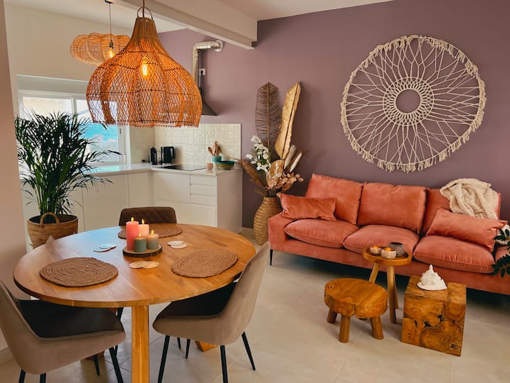 Chic Boho Vibes; Ocean Views, 5 Min Walk To Beach - Luz
