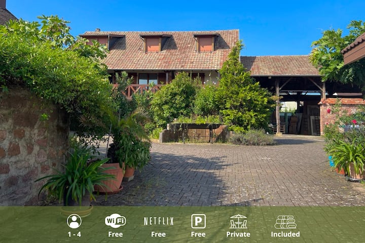 La Grange – Rez-de-chaussée, Parking • 5min Colmar - Alsace