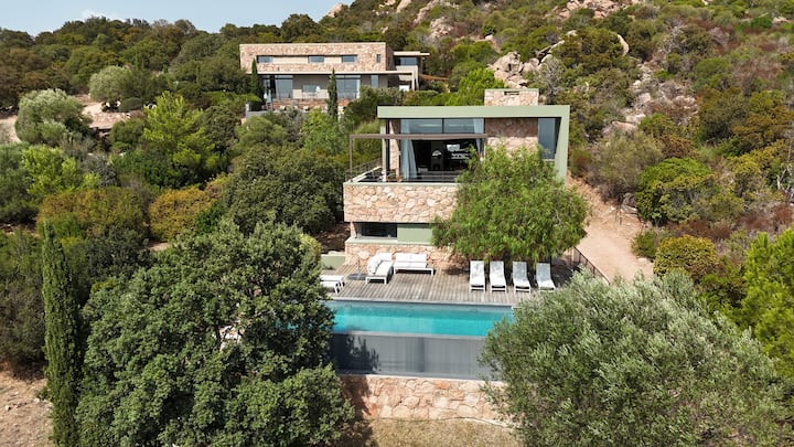 Villa Porra Verde 10p Vue Mer Pisc Chauf Palomba - Porto-Vecchio