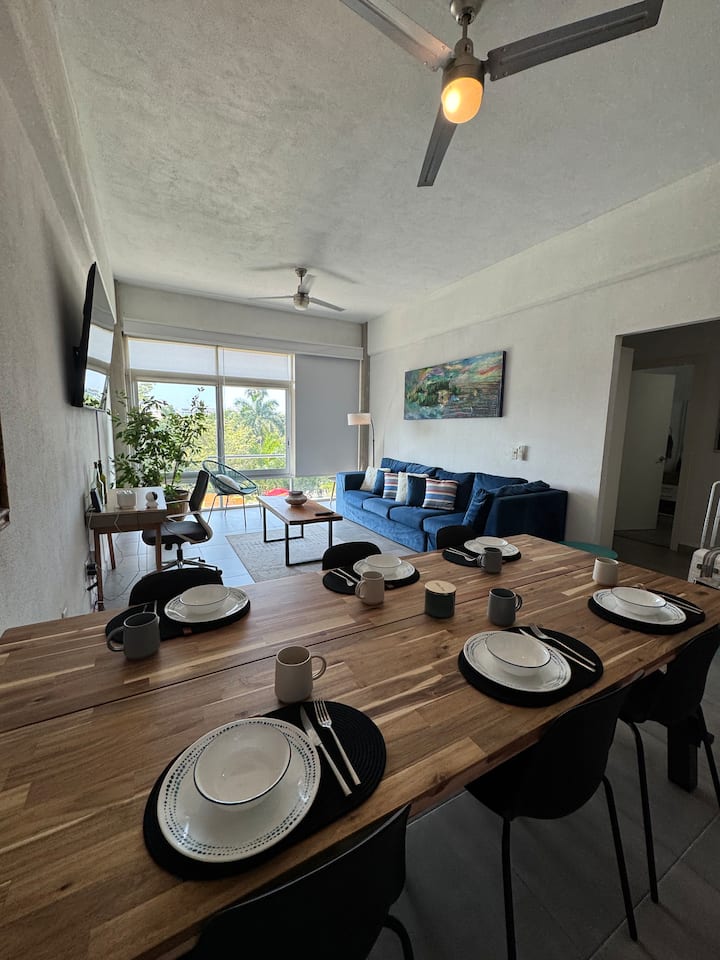 Hermoso Departamento A 10 Mins De Playa Caminando - Nuevo Vallarta