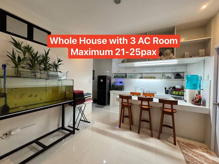 3 Rooms Sariaya Quezon Transient House Max 25 Pax - Sariaya