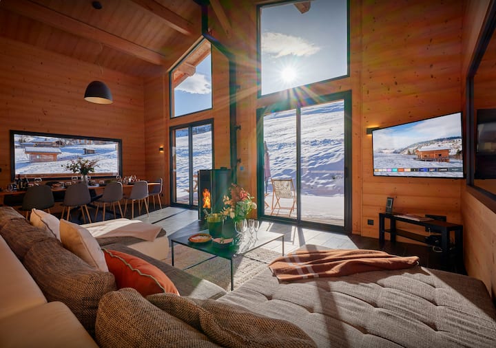 Chalet Pour 12 Moderne Et Lumineux Sur Les Pistes - Notre-Dame-de-Bellecombe