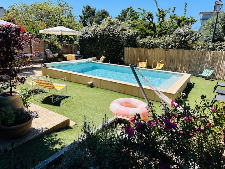 Maison Piscine Chauffée Aux Abatilles -Marine&clem - Arcachon