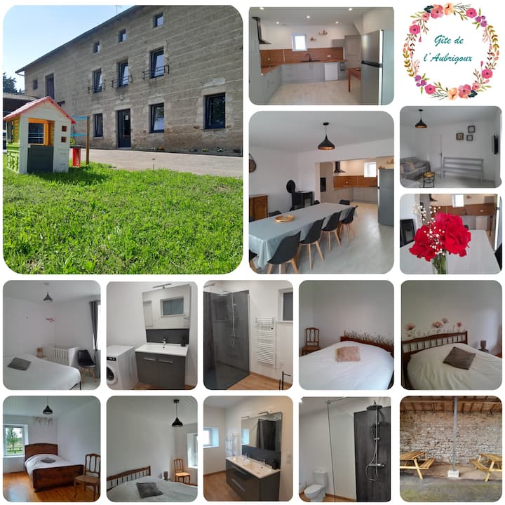 Gîte De L'aubrigoux - Maison 5 Ch - Gîte De Groupe - Haute-Loire