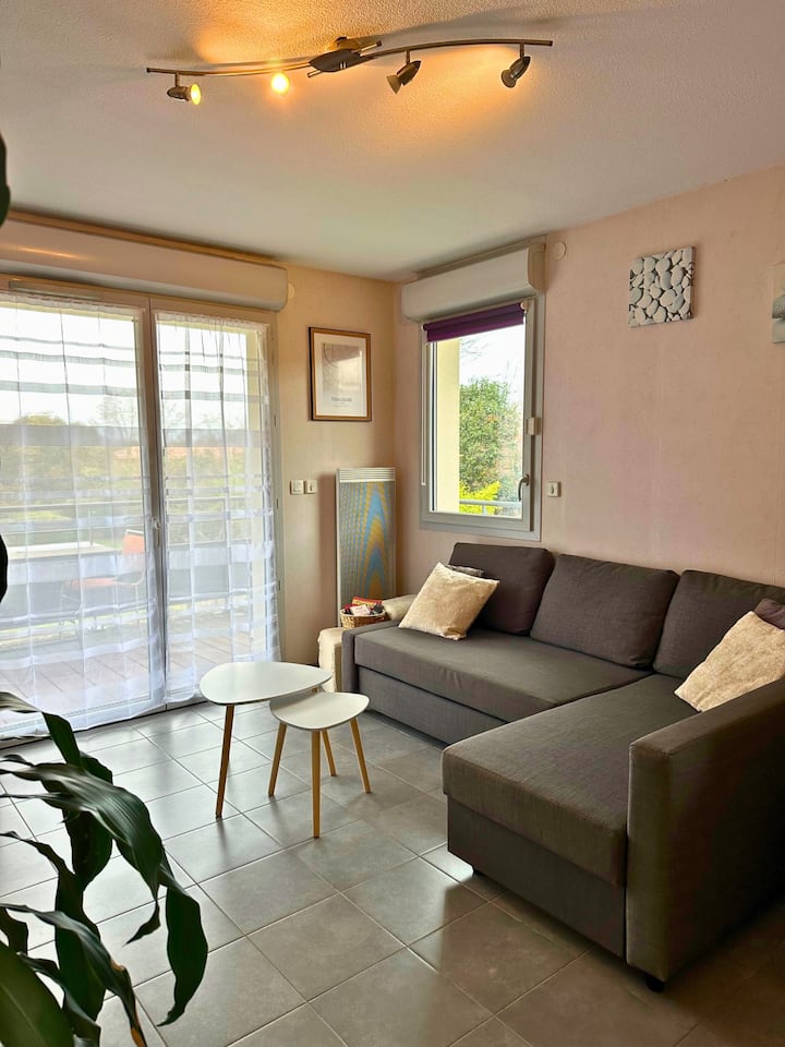 Grand T2 Proche Zénith + Parking - Toulouse